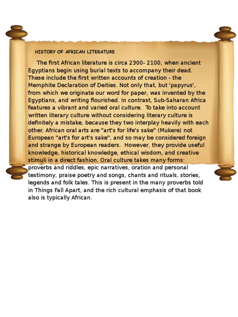 African Literature | PDF | Classics