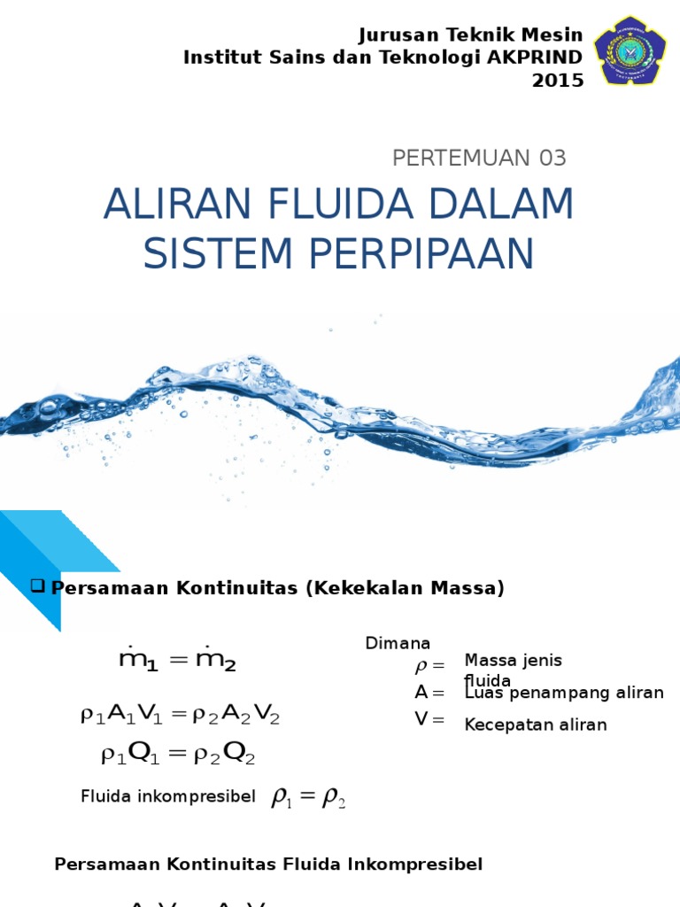 p3 - Aliran Fluida Dalam Sistem Perpipaan | PDF