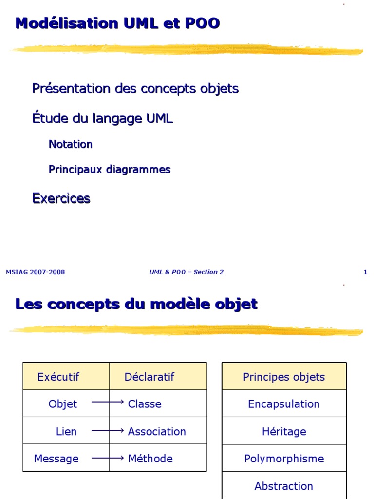 UML POO Seance2 | PDF | Classe (informatique) | Programmation orientée objet