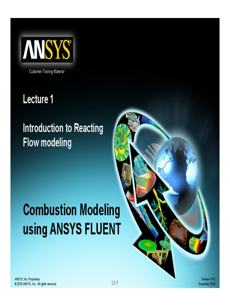 Combustion Modelling Using Ansys Fluent - Introduction | PDF | Combustion | Turbulence