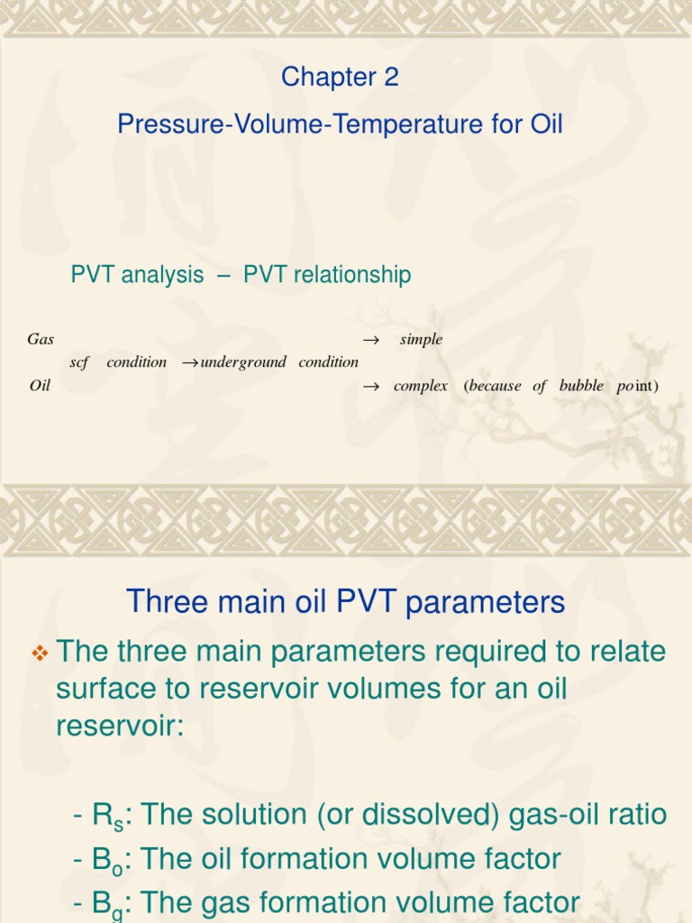 Oil PVT Analysis Lecture | Download Free PDF | Petroleum Reservoir ...