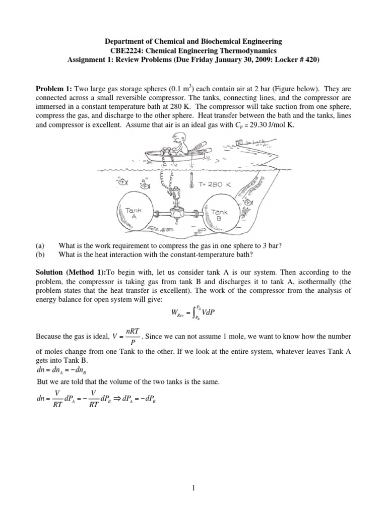 Assignment 1 Soln PDF | Download Free PDF | Gases | Heat Assignment 1 Soln PDF | Download Free PDF | Gases | Heat