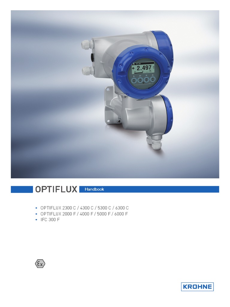 OPTIFLUX Handbook For Electromagnetic Flowmeters | PDF | Electrical ...