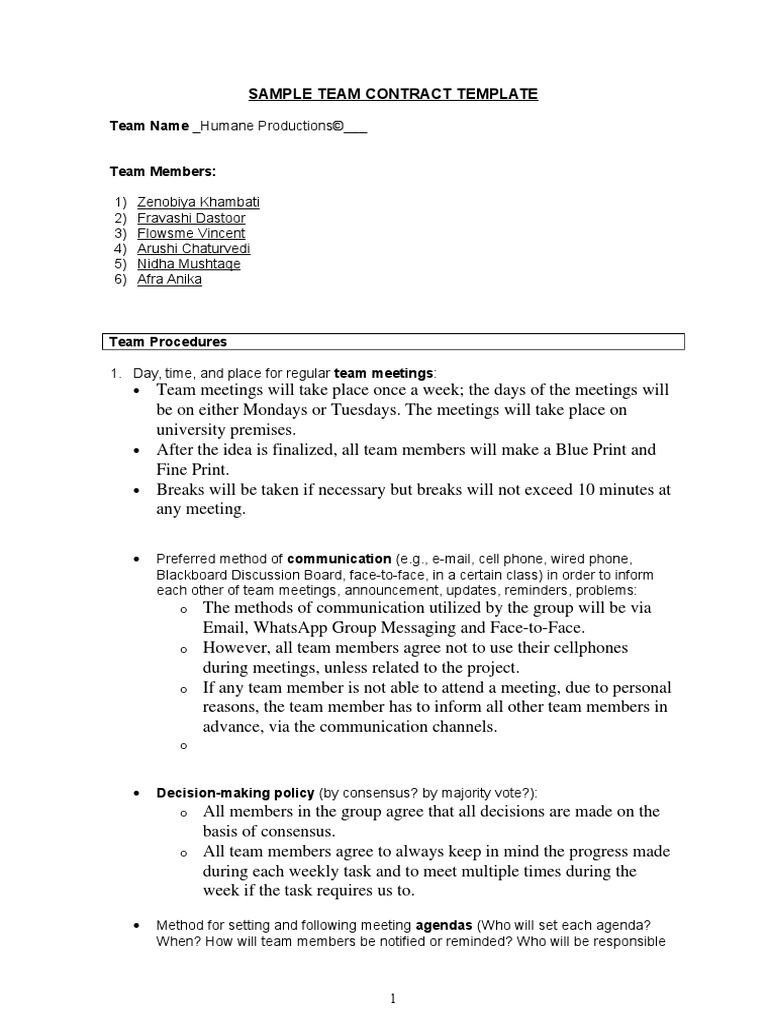 Template | PDF | Consensus Decision Making | Leadership