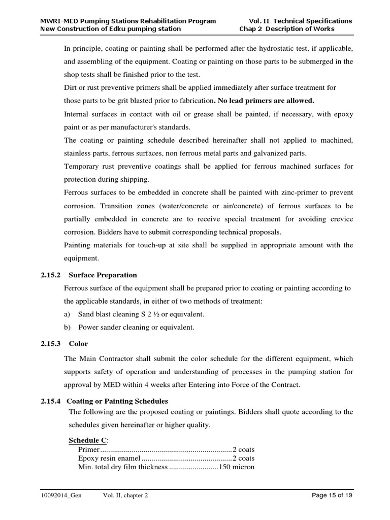 Coating Specs | PDF | Rust | Paint