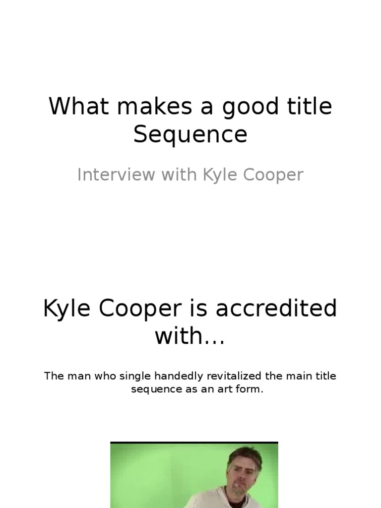 Kyle Cooper Interview Answers - Hamod | PDF | Sports & Recreation