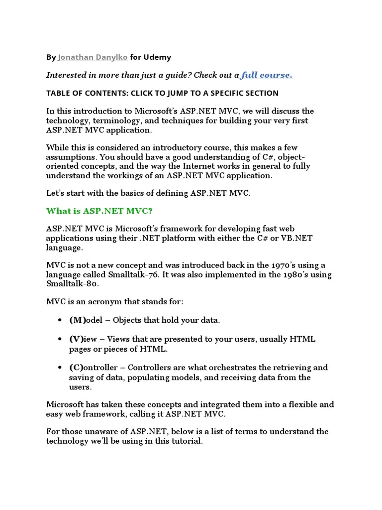 MVC 5 Explained | PDF | Computer Programming | Cyberspace