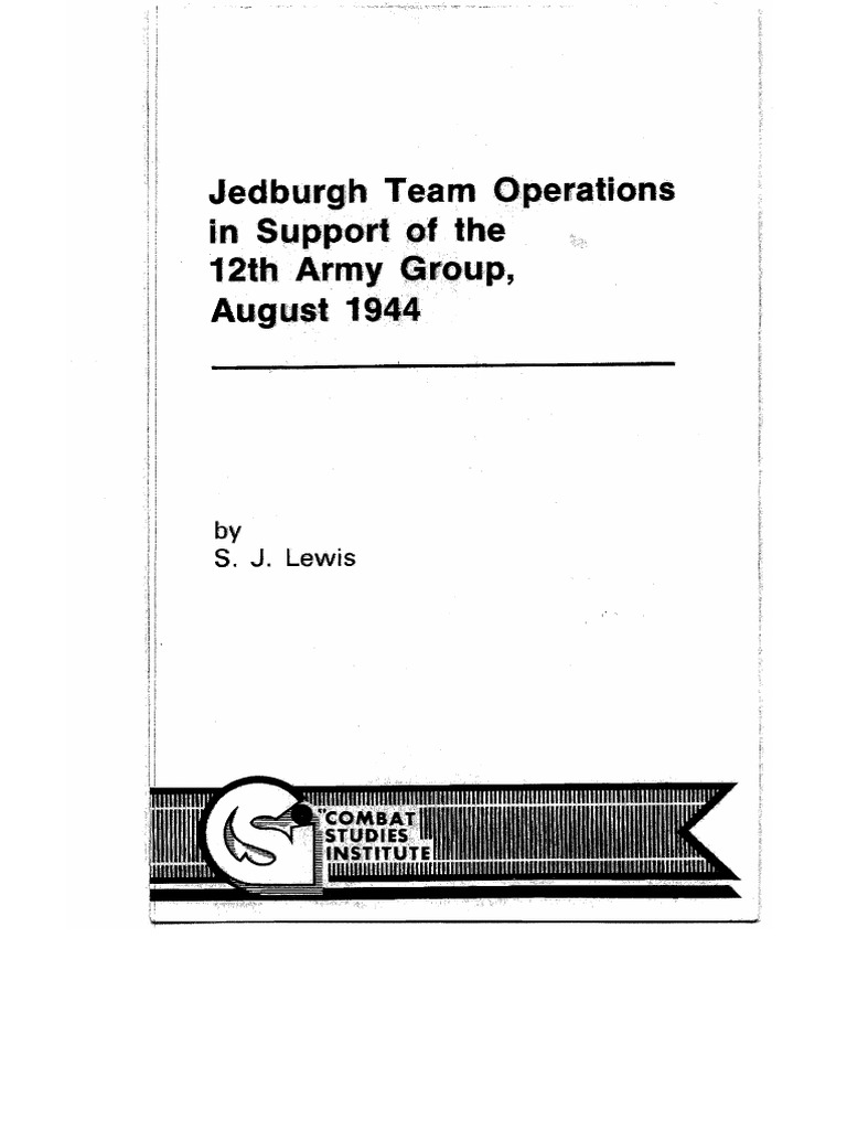 Jedburgh Team Operations in 1944 | PDF | Special Operations Executive ...