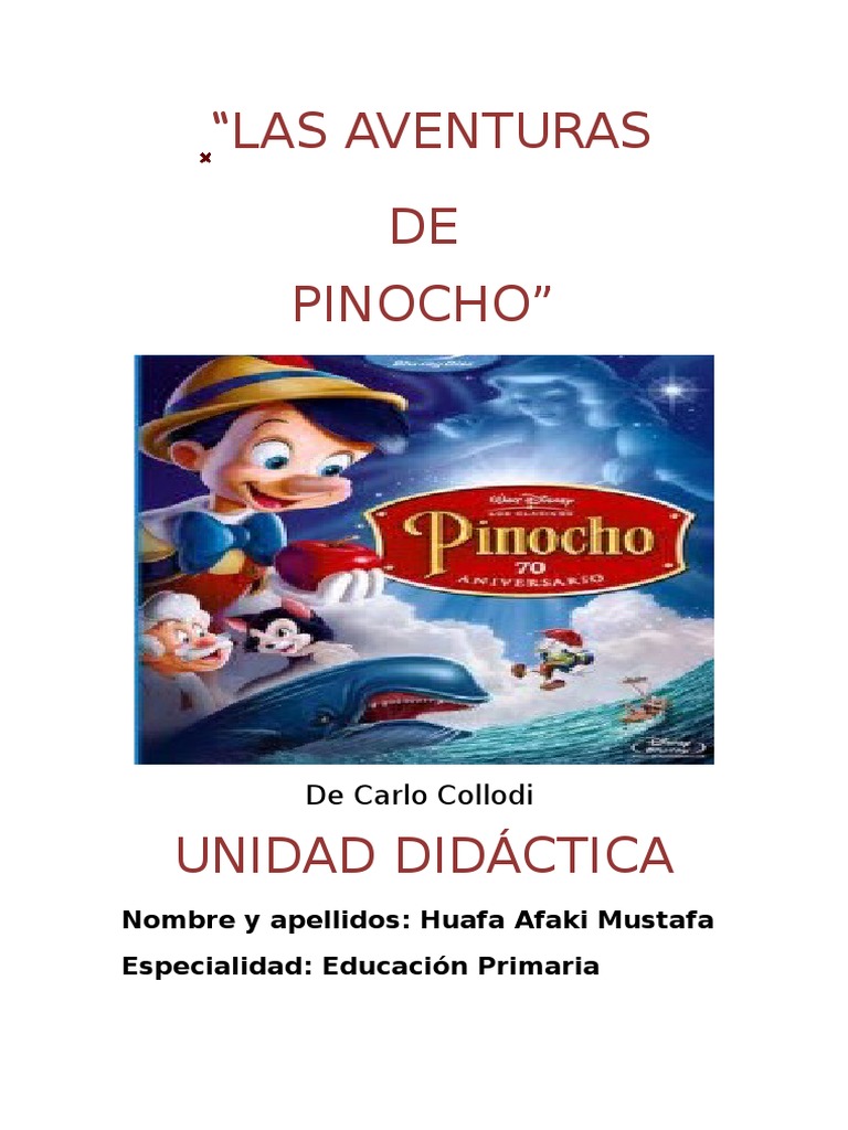 Secuencia Didáctica: Pinocho en Primaria | PDF | Lectura (proceso ...