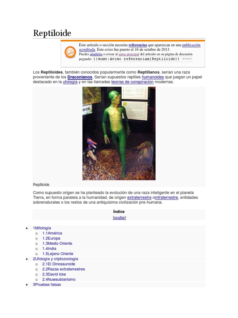 Reptiloide | PDF | Teoría marginal | Science