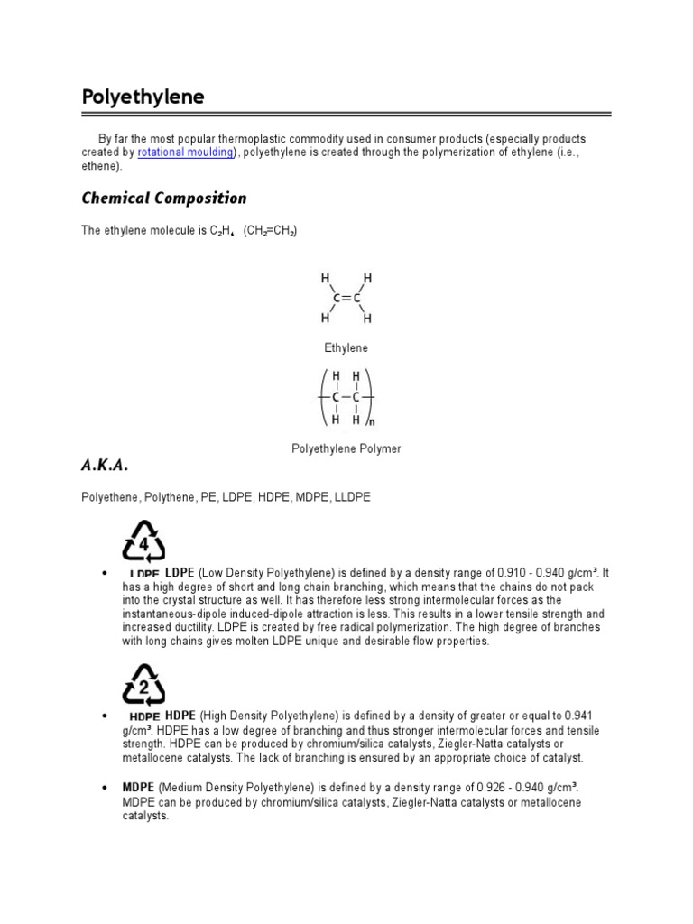 An In-Depth Look at Polyethylene: Its Chemical Composition, Types, Properties, and Applications ...