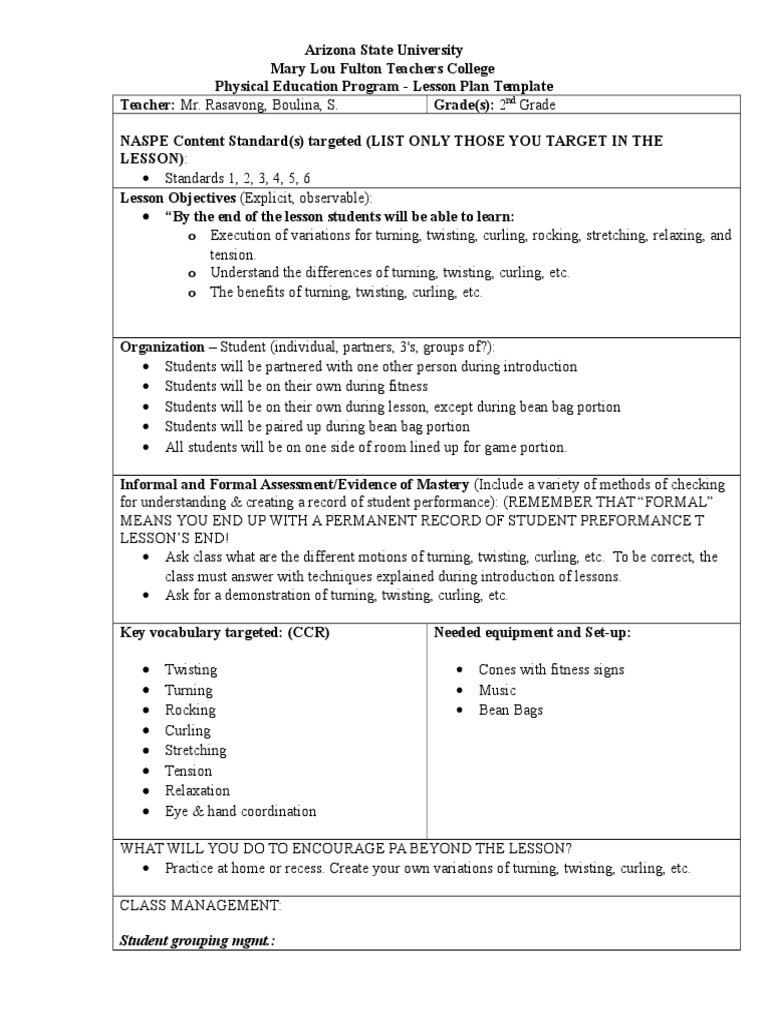 turning twisting etc lesson plan | Lesson Plan | Cognitive Science