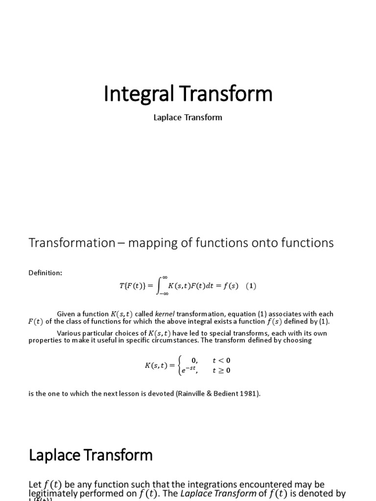ES21 Transforms | PDF | Analysis | Functions And Mappings