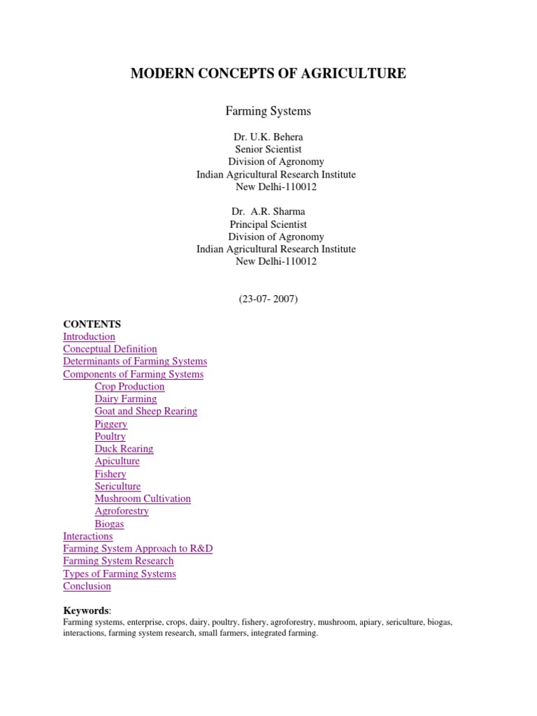 Agricultura Moderna y Farming Systems | PDF | Honey Bee | Sheep