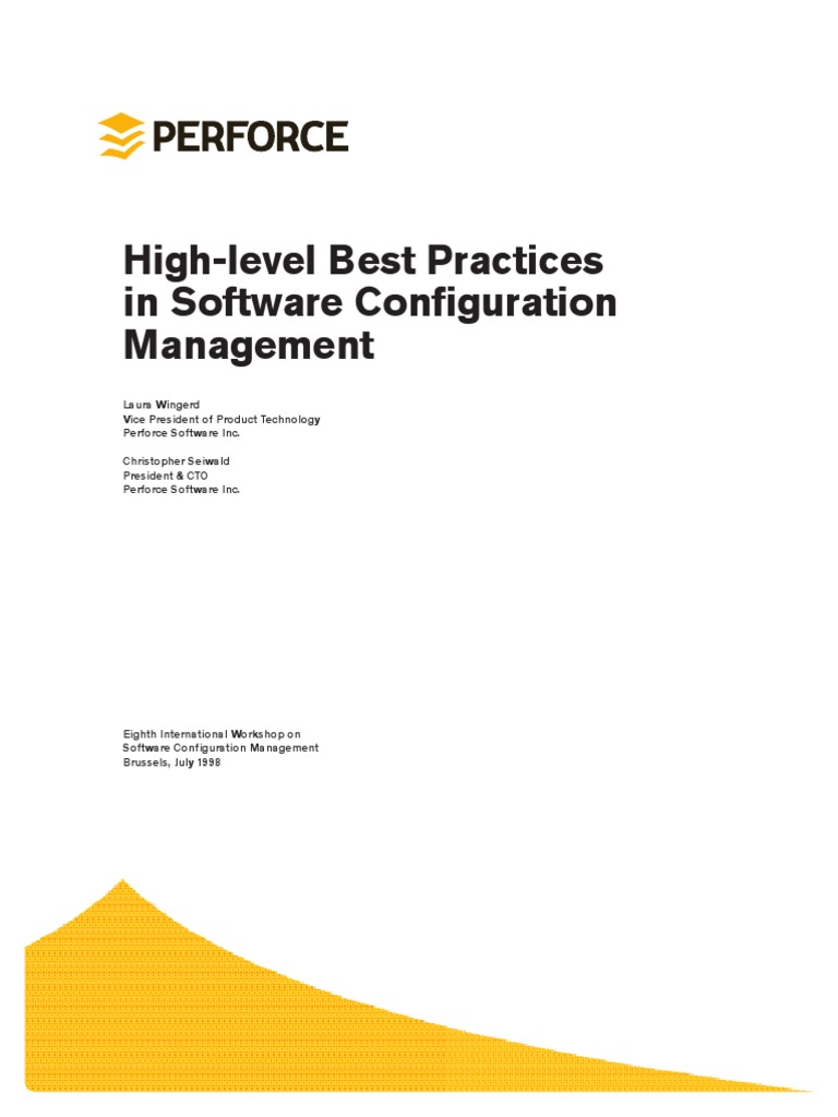 Perforce Best Practices Version Control Software Bug Free 30 Day Trial Scribd 