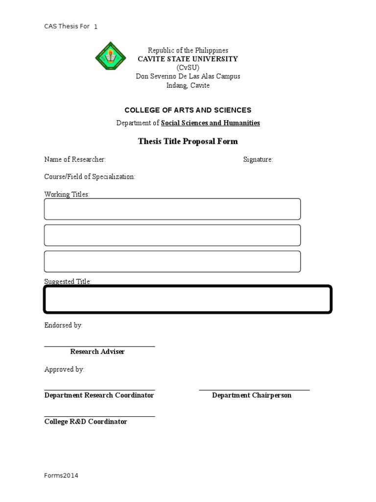 Research Forms 2.w | PDF | Thesis | Academia