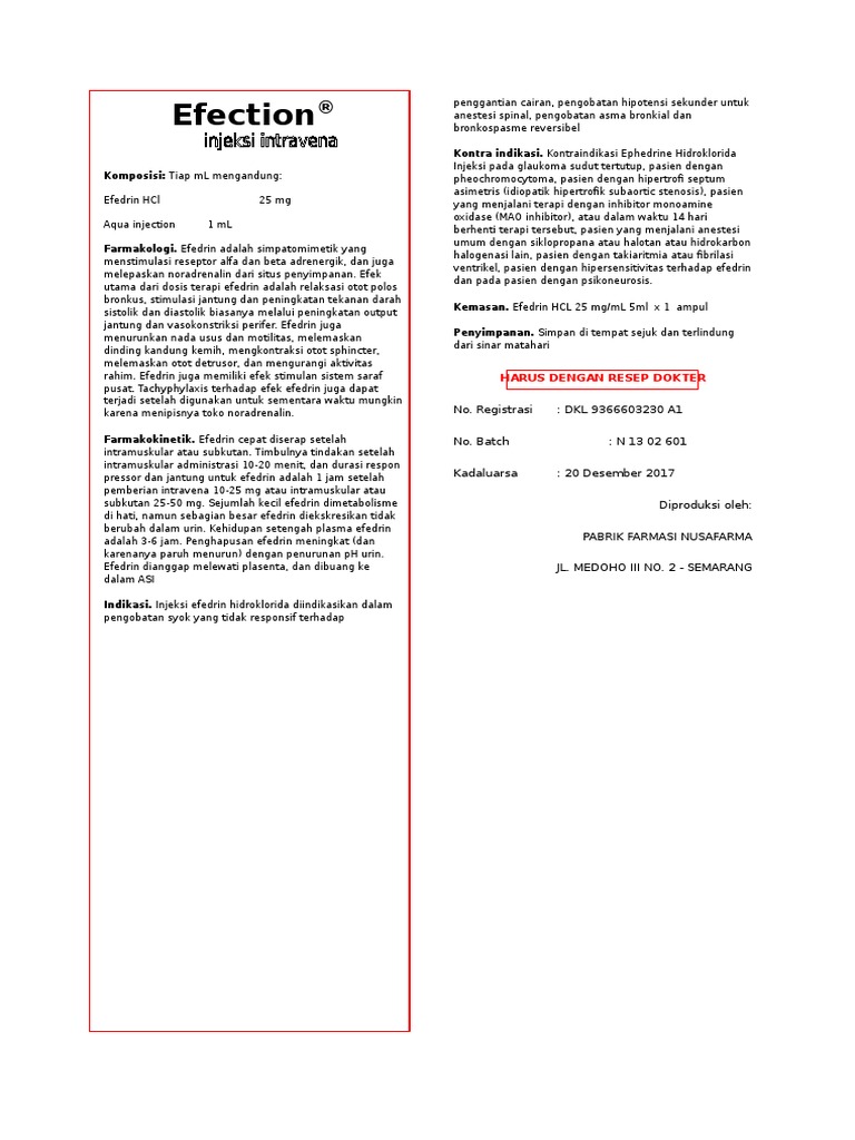 Brosur Efedrin | PDF