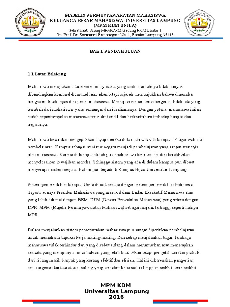 Proposal MPM - Sekolah Teknik Sidang | PDF