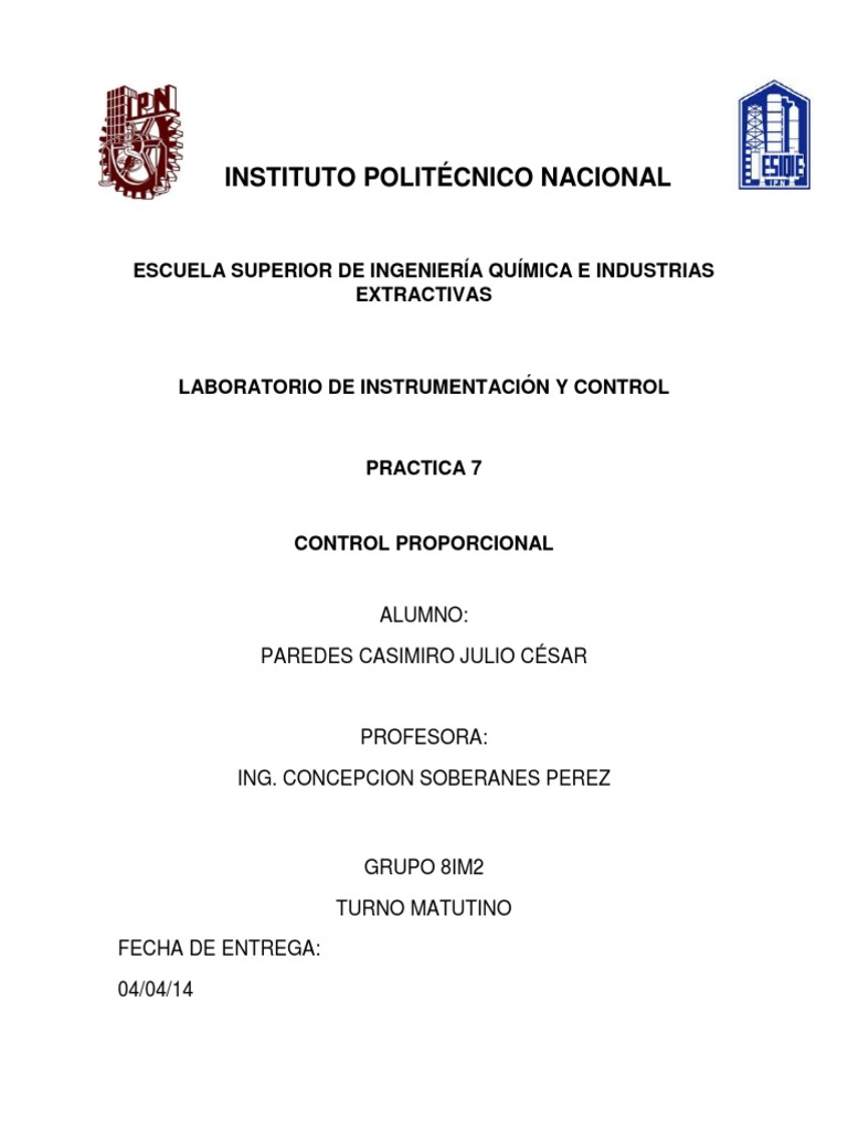 Control Proporcional en Instrumentación | PDF | Calor | Agua