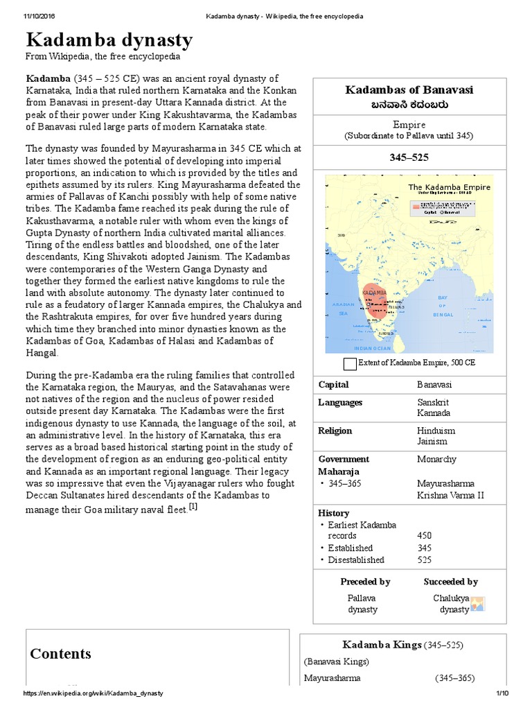 Introduction to Kadamba Dynasty | Religion And Belief | Religion ...