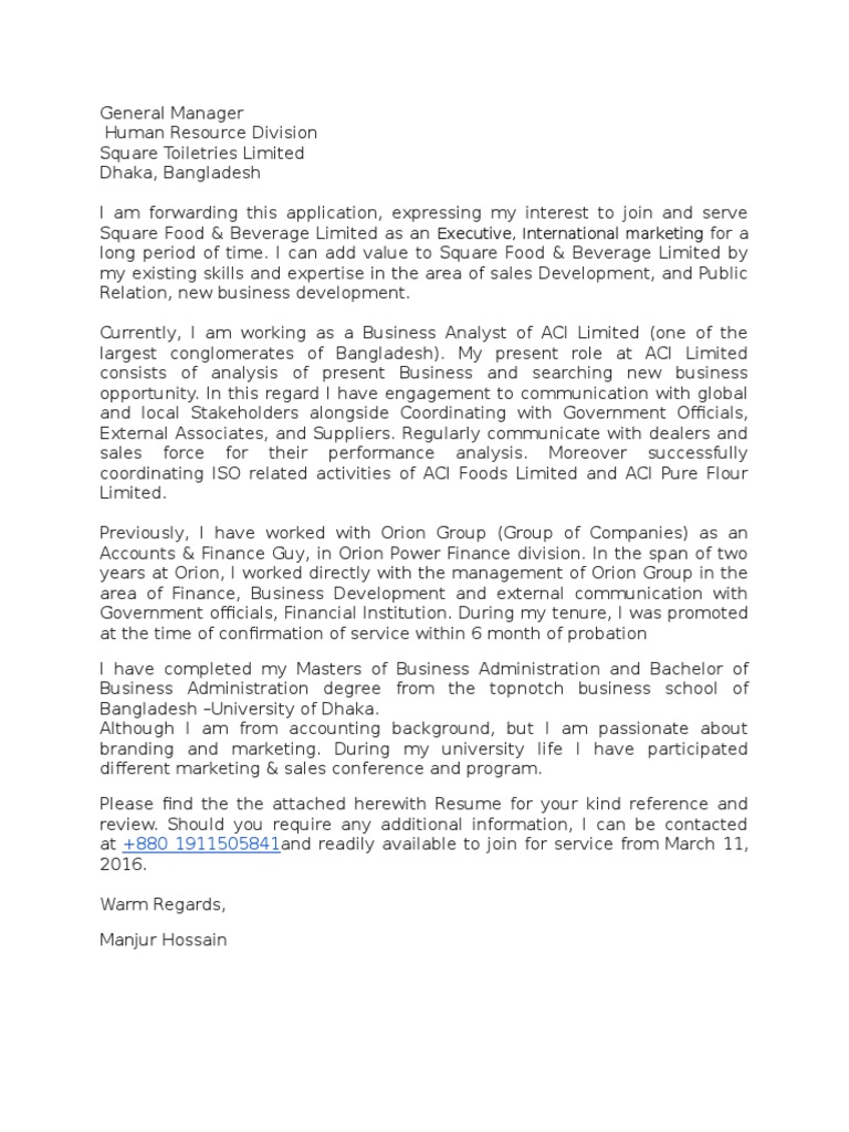 Forwarding Letter | PDF