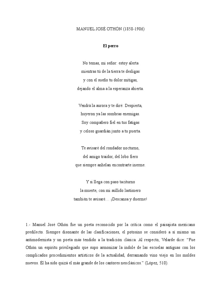 Biografía y poesía de Manuel José Othón | PDF | Poesía | México