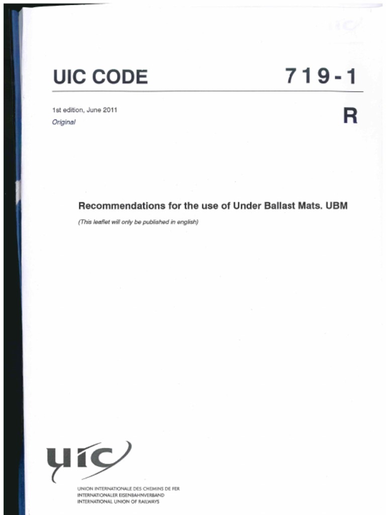 Fisa UIC 719-1 Super | PDF