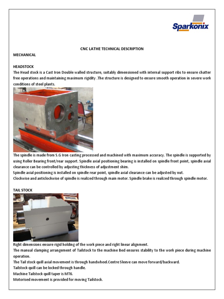CNC Lathe Machines PDF | PDF | Numerical Control | Computer Hardware
