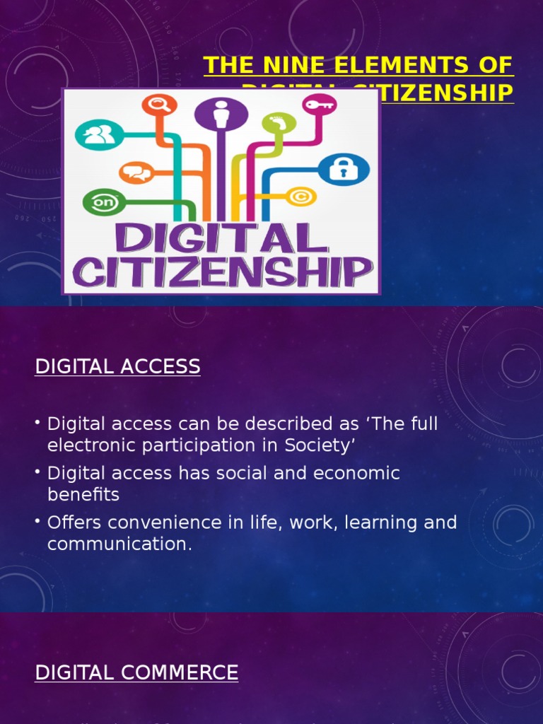 The Nine Elements of Digital Citizenship | PDF | Learning | Communication