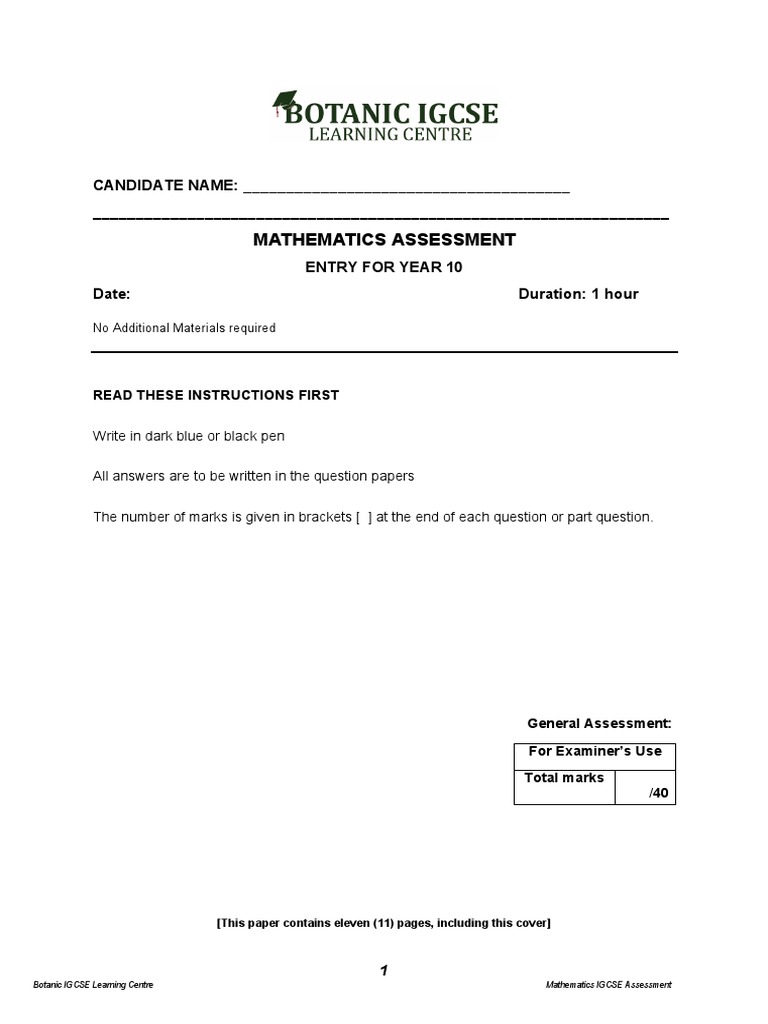 Year 10 Mathematics | PDF