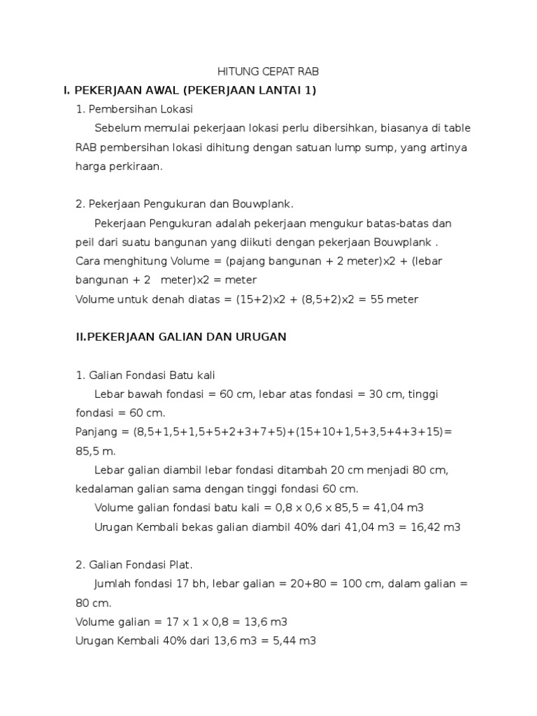 Hitung Rab | PDF