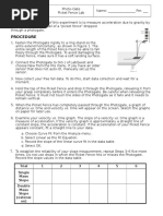 Lab Picket Fence Free Fall | PDF | Acceleration | Significant Figures