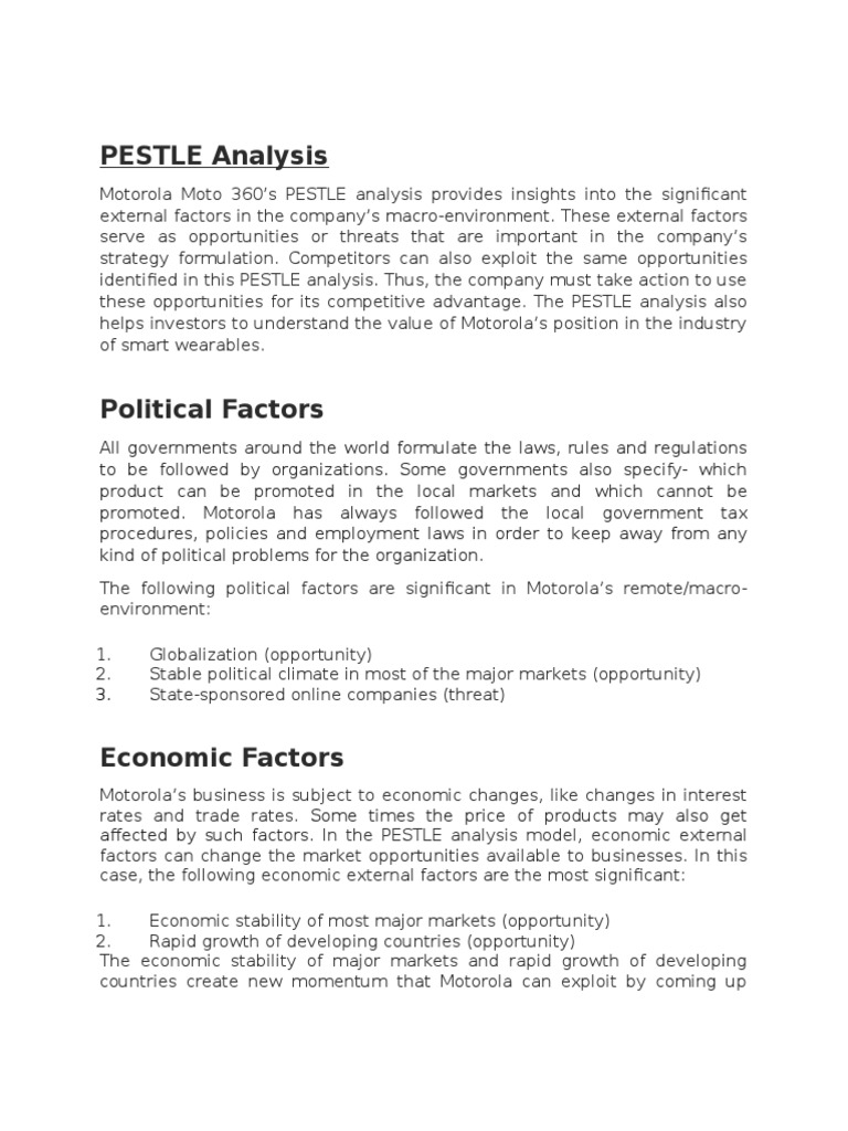 PESTLE Analysis.docx | Market (Economics) | Internet Privacy