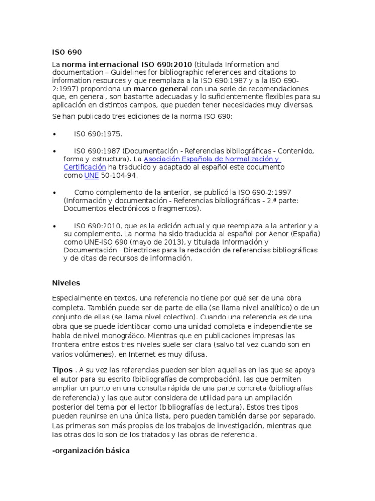 Iso 690 | PDF | Soporte | Publicación