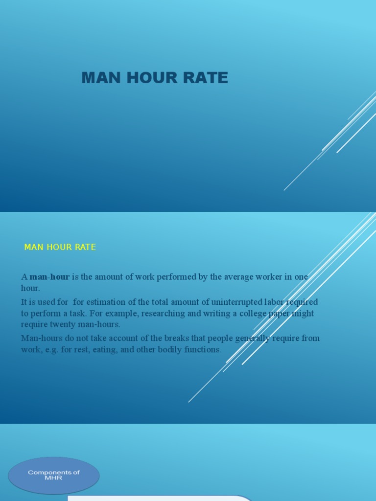 Man Hour Rate Calculation Guide | PDF