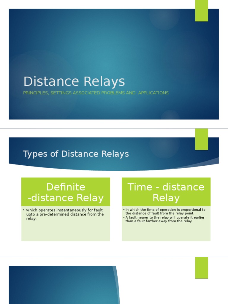 Distance Relay Basics | Download Free PDF | Electrical Impedance | Relay