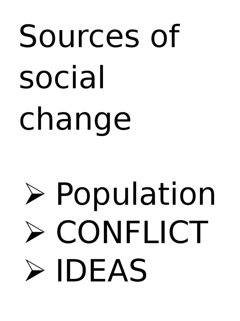 Sources of Social Change | PDF