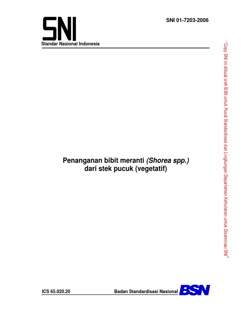 Stek Pucuk Meranti BSN | PDF