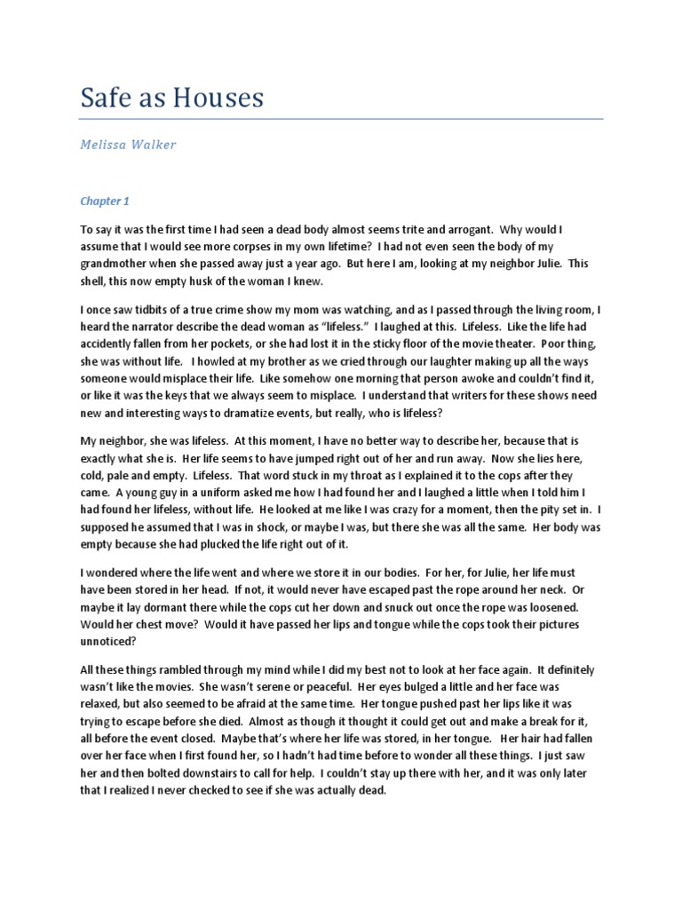 Safe As Houses | PDF