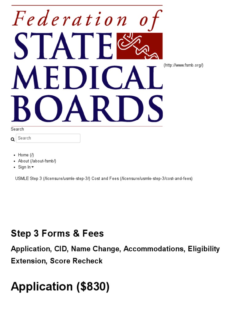 Step 3 | United States Medical Licensing Examination | Government ...