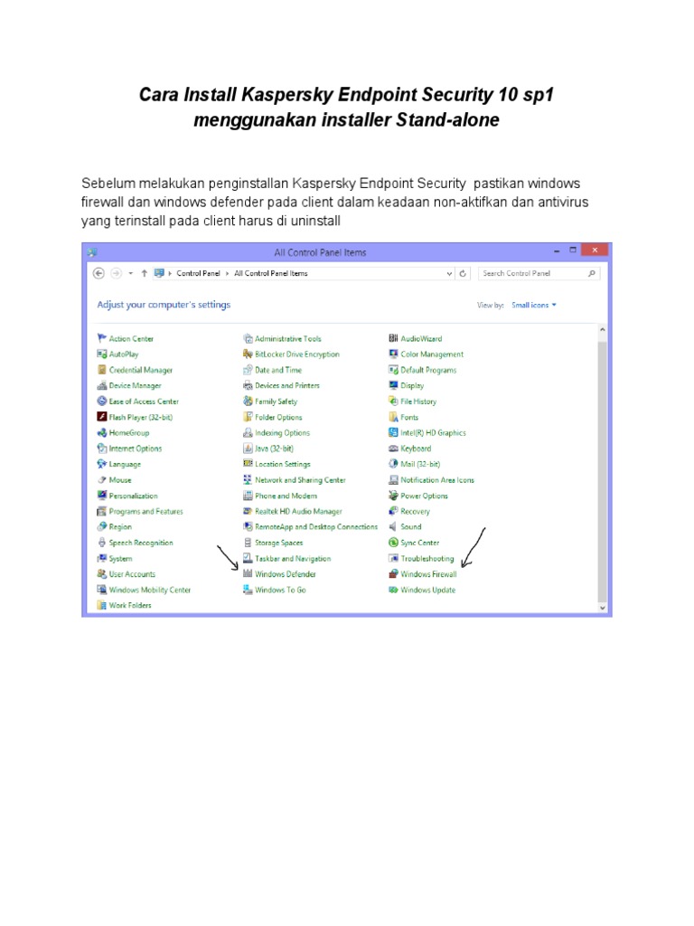 Cara Install Kaspersky Endpoint Security 10 Sp1 Dengan Stand-Alone | PDF