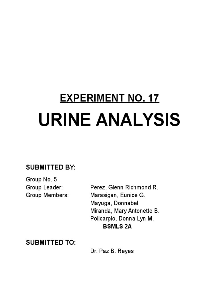 Urine Chem | PDF | Urine | Chemical Compounds