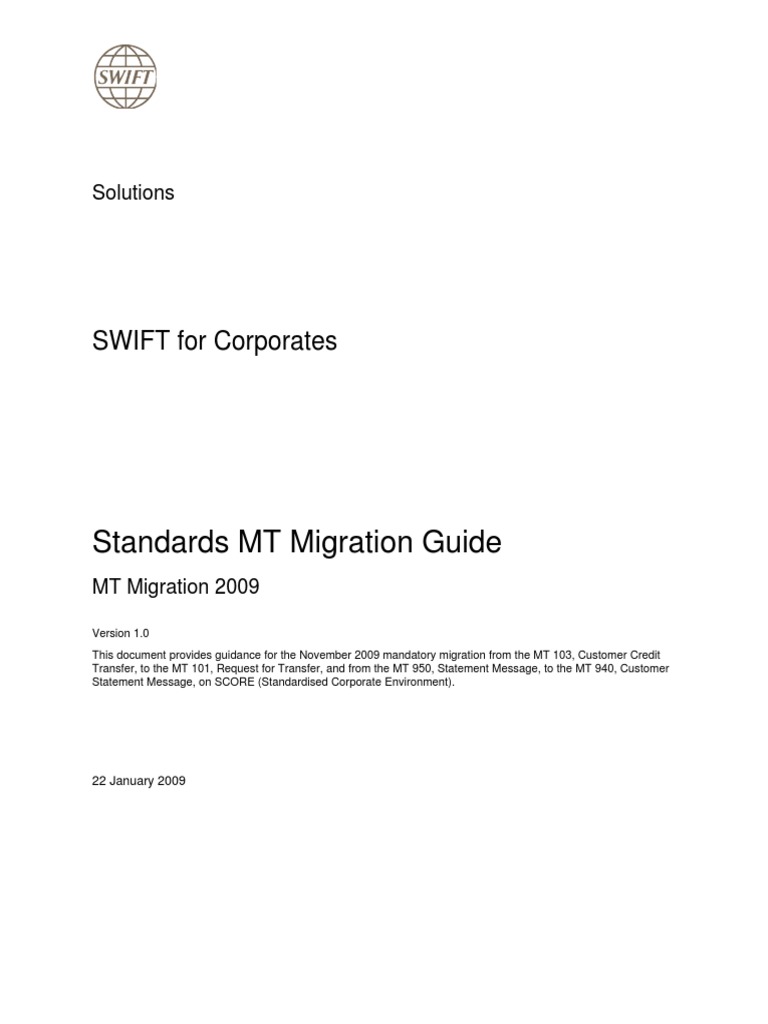 SWIFT Implementing - Your - Project - Standards - MT - Migration ...
