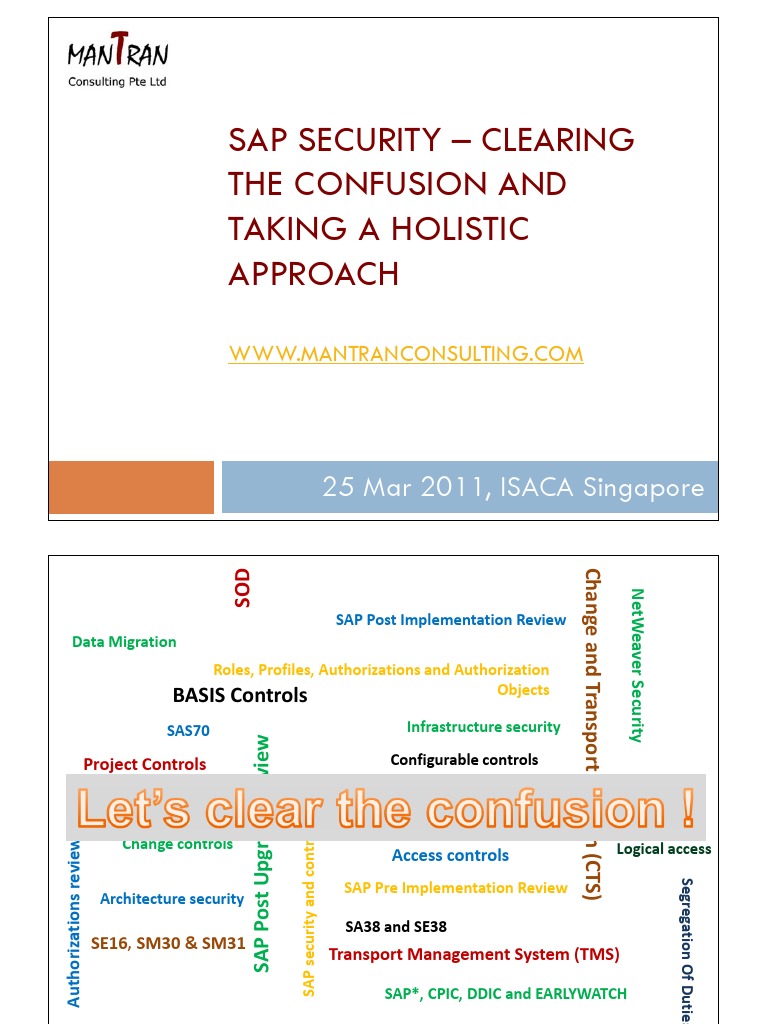 SAP Security - ISACA PDF | PDF