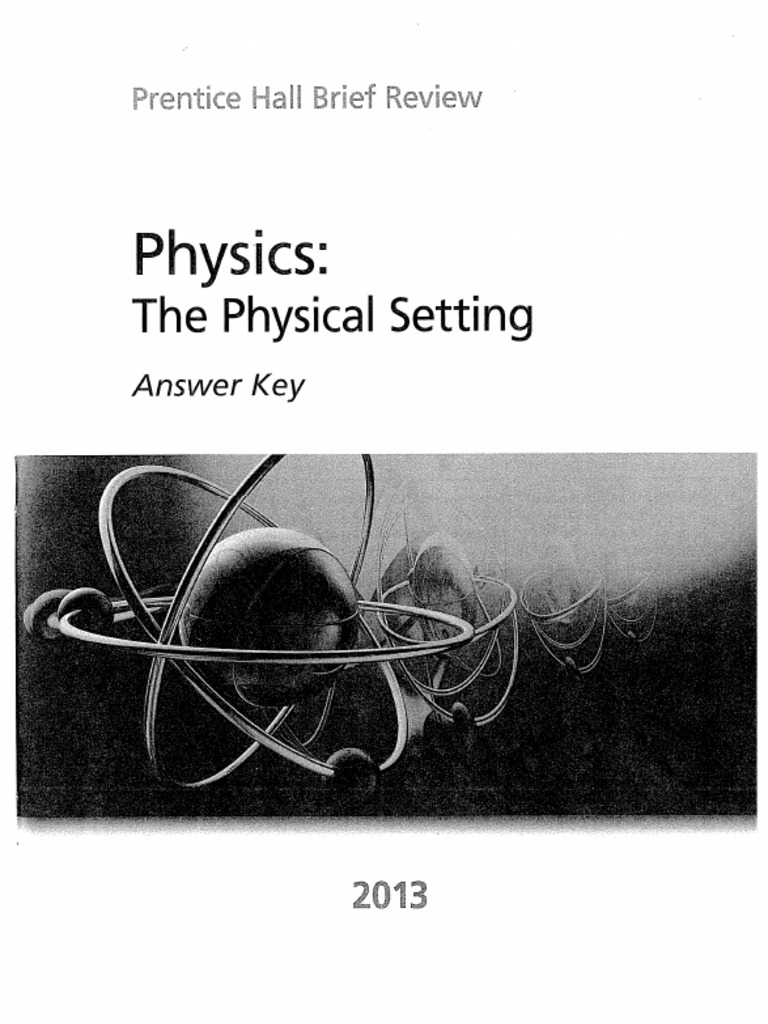 Answer Key To Physics Review Book1 | PDF