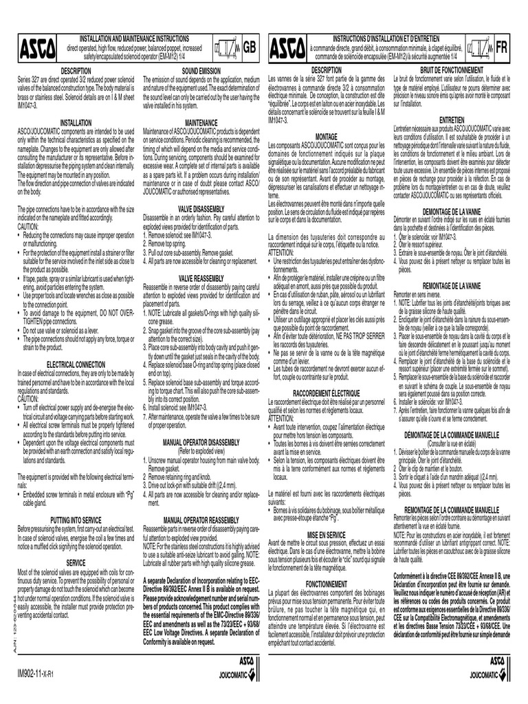 Asco - Iom 327 Series | PDF | Electricity | Building Engineering