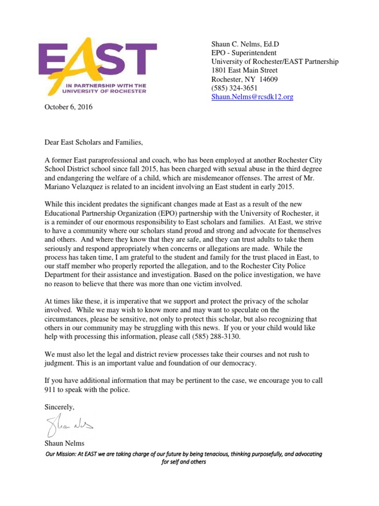 Letter Re - Arrest | PDF