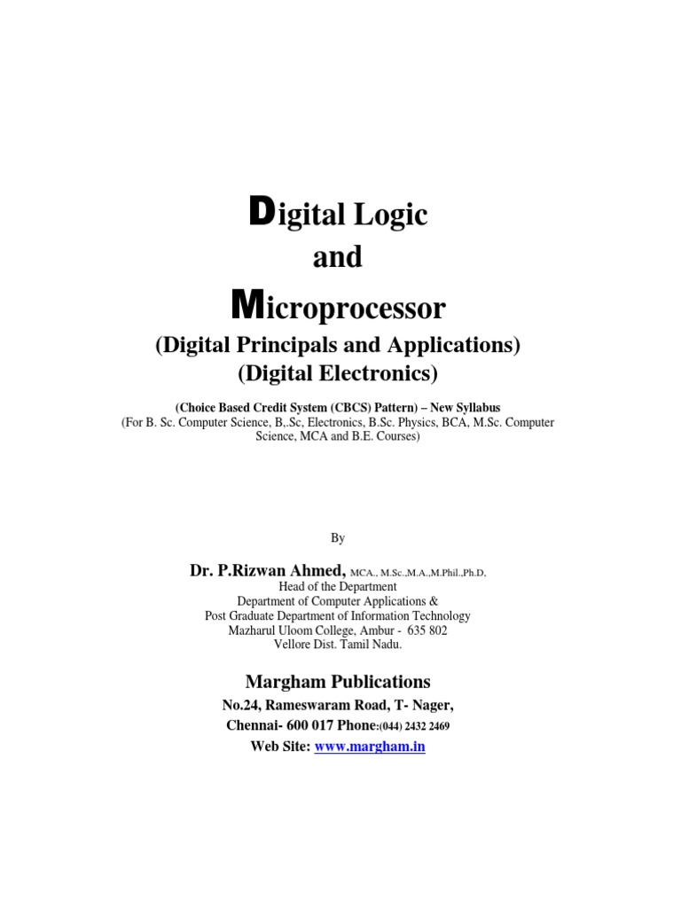 Digital Logic and Microprocessor Fundamentals | PDF | Instruction Set ...