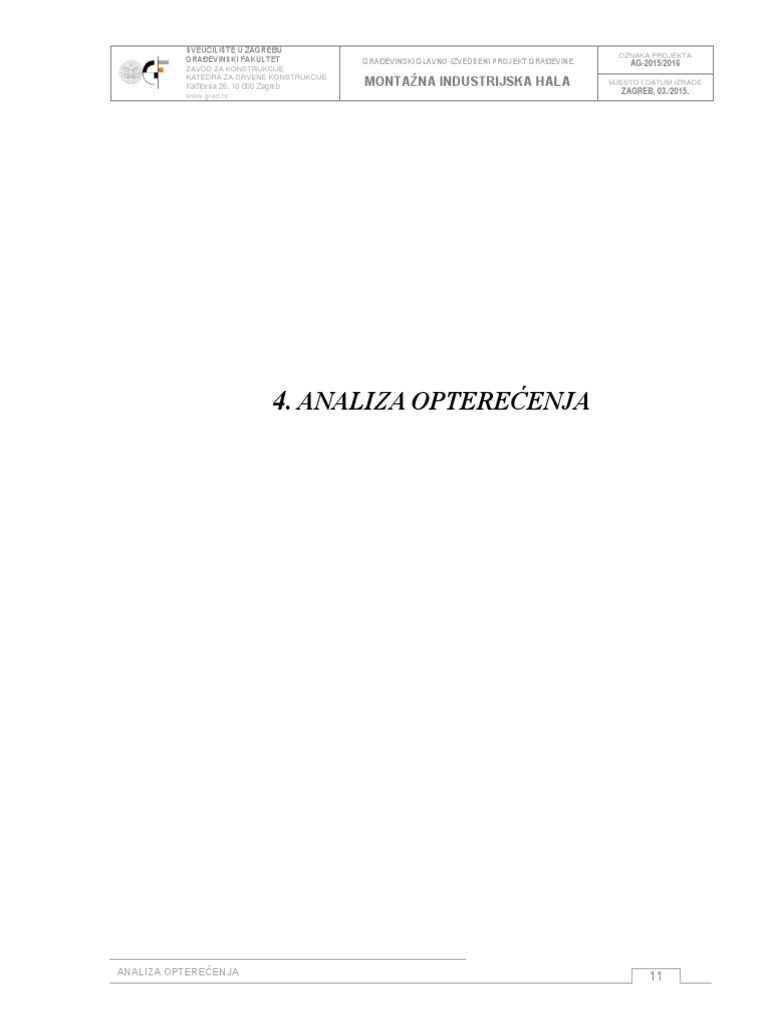 Analiza Opterecenja Dimenzioniranje Podroznice | PDF