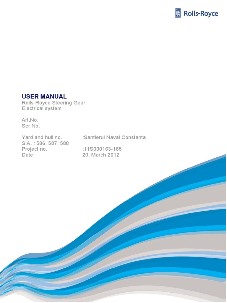 User Manual, Electrical - 11s000163-165 With Drawings | PDF | Switch ...